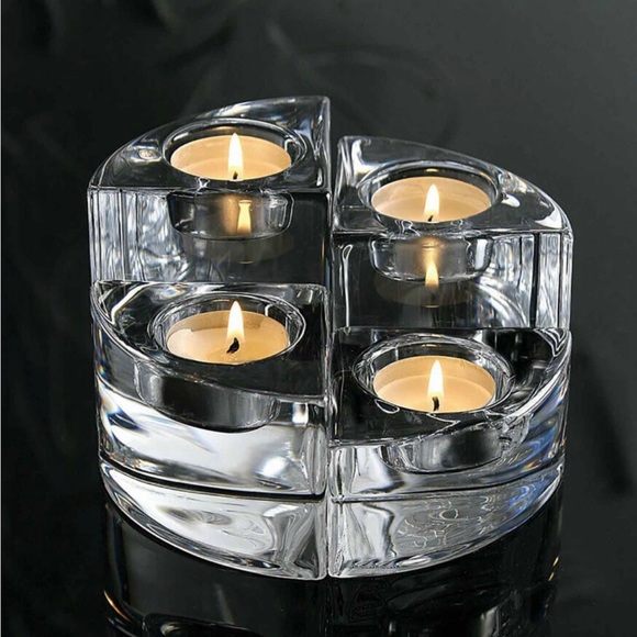 Orrefors Kostaboda | Accents | Orrefors Sweden Quartet Crystal Votive ...